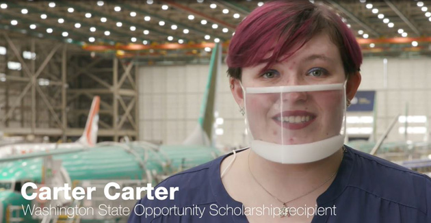 Boeing provides $100,000 grant to Washington State Opportunity Scholarship