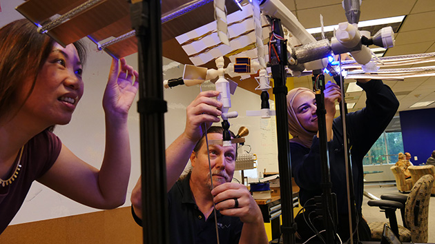 Working model of space station teaches STEM